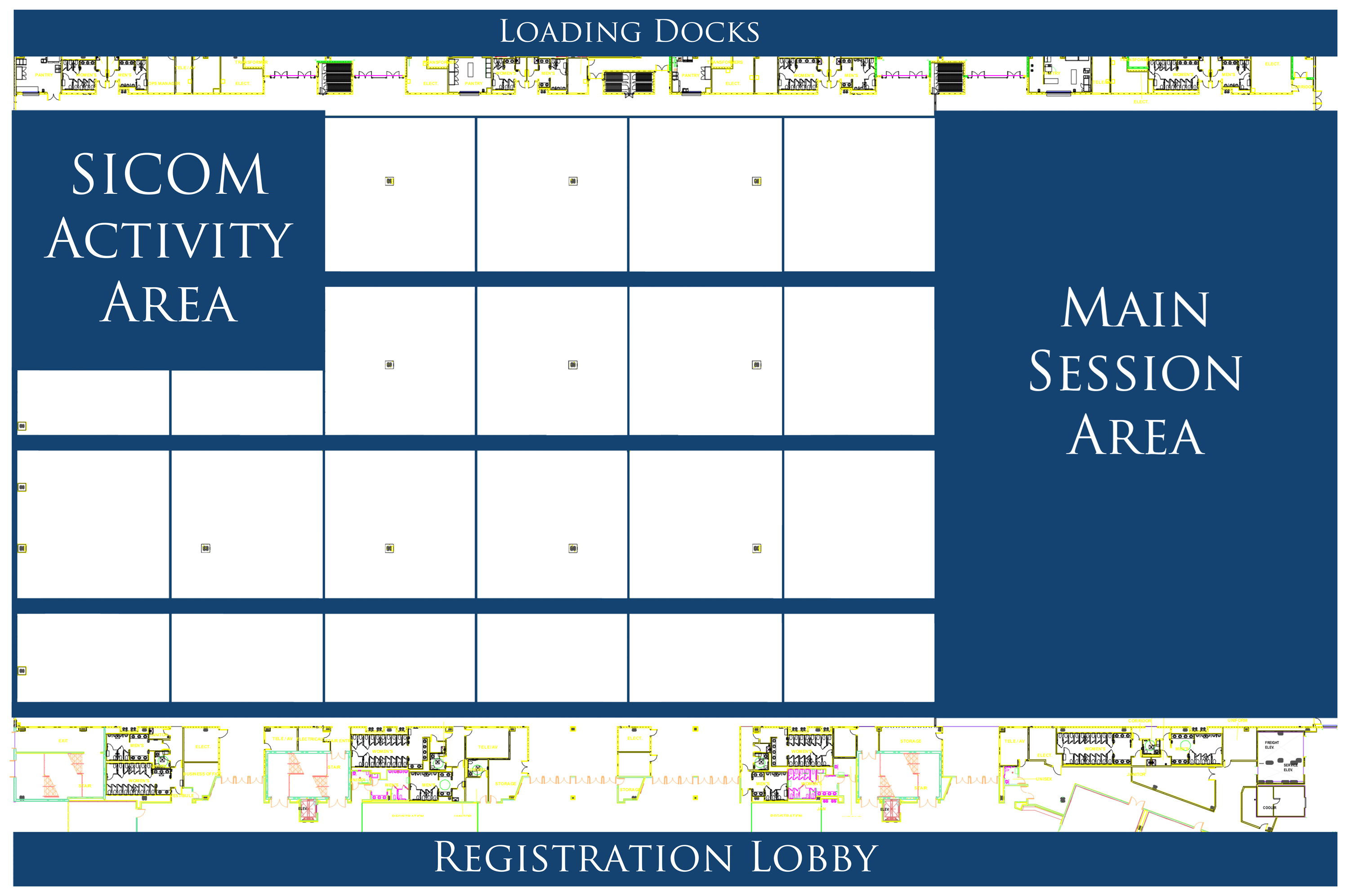 2023 ICOM Conference Exhibitor Floor Plan
