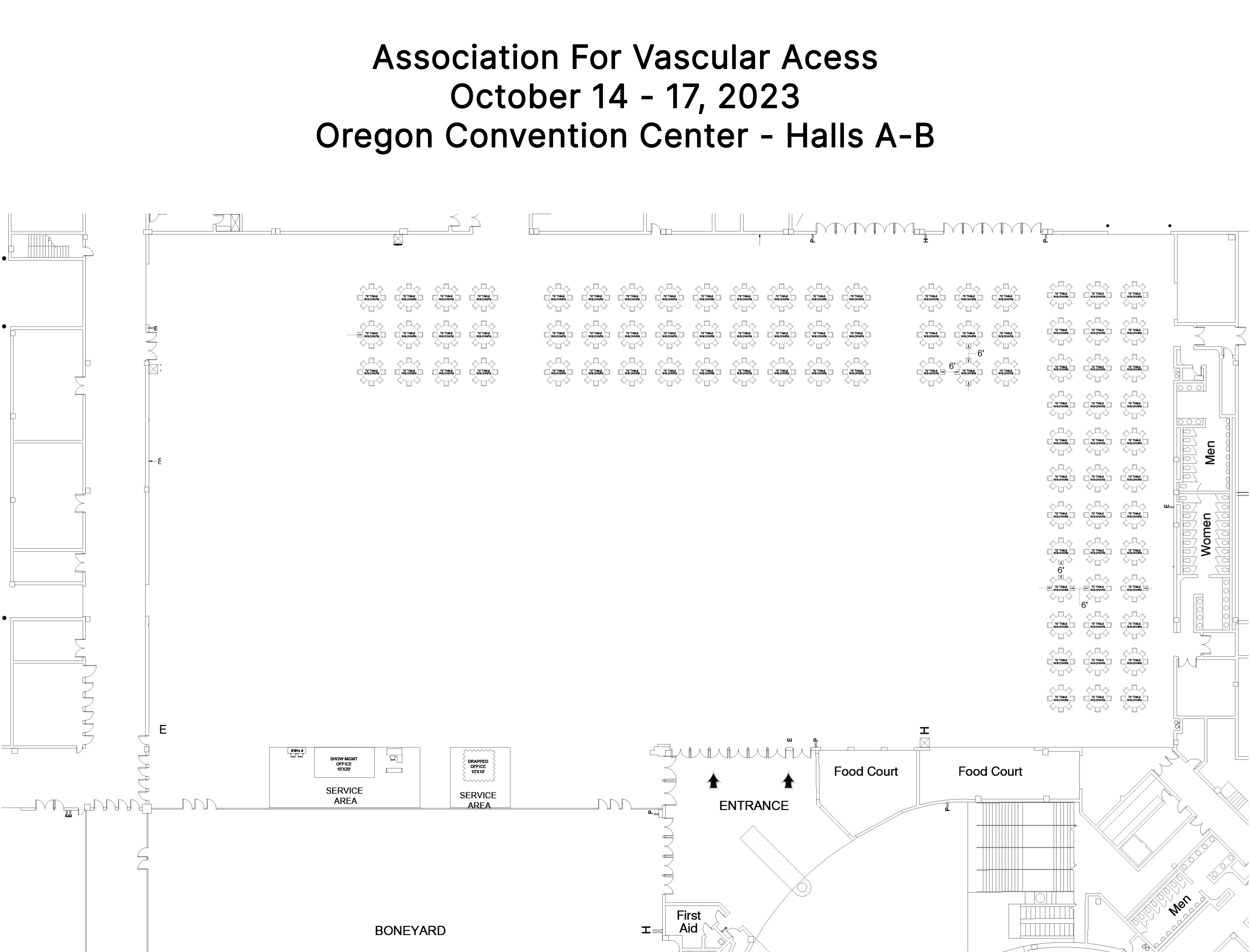 2023 AVA Annual Meeting Exhibitor Floor Plan