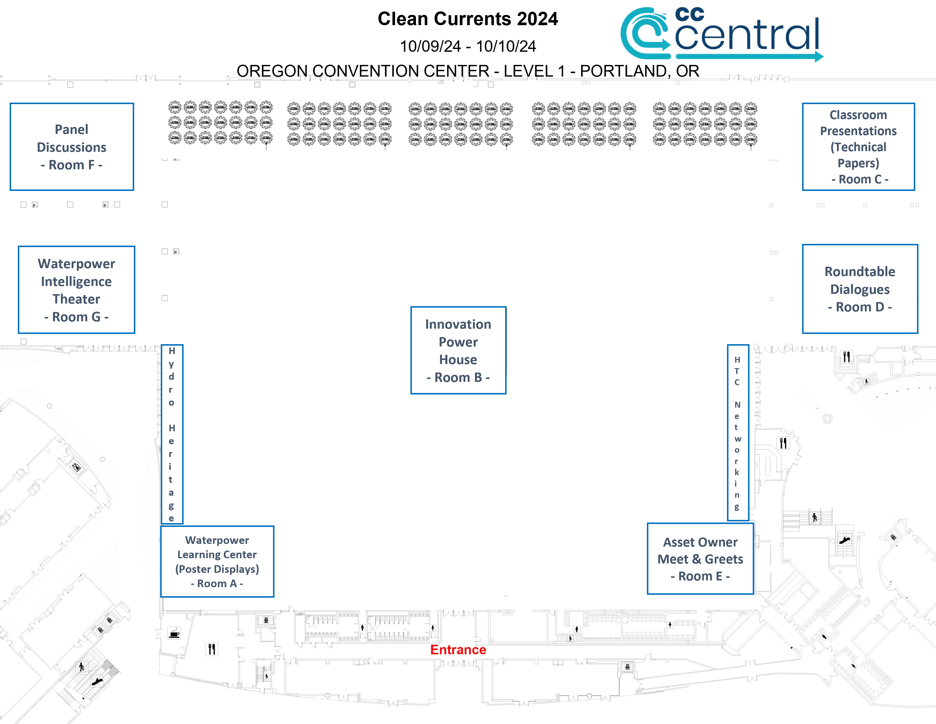 Clean Currents 2024 Exhibitor Floor Plan