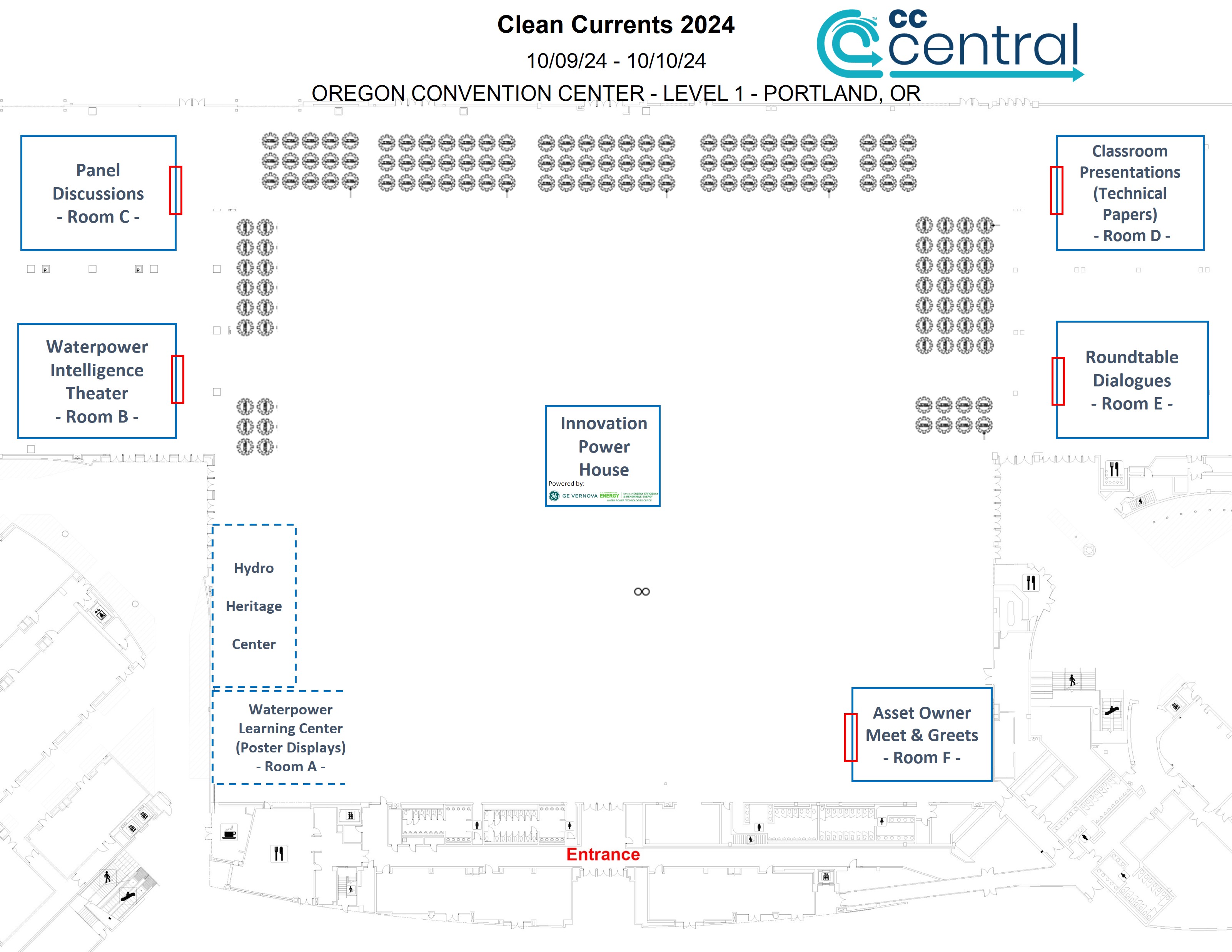 Clean Currents 2024 Exhibitor Floor Plan