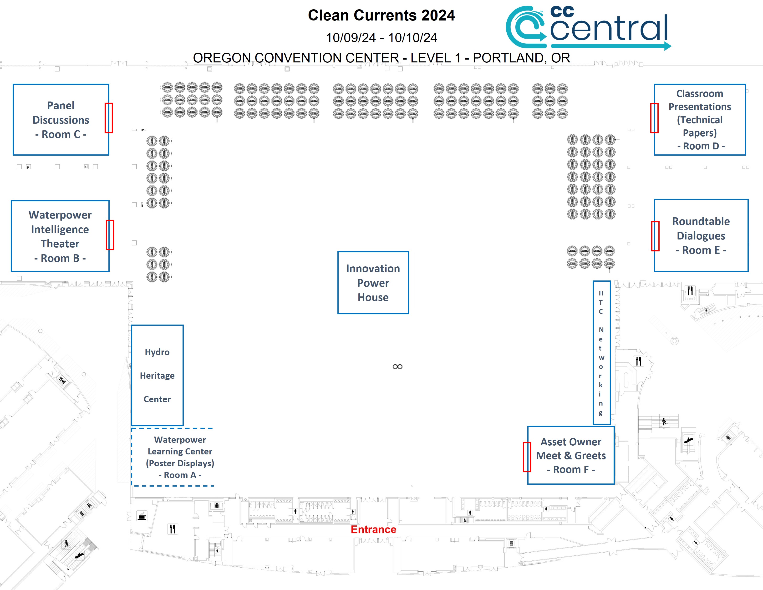Clean Currents 2024 Exhibitor Floor Plan